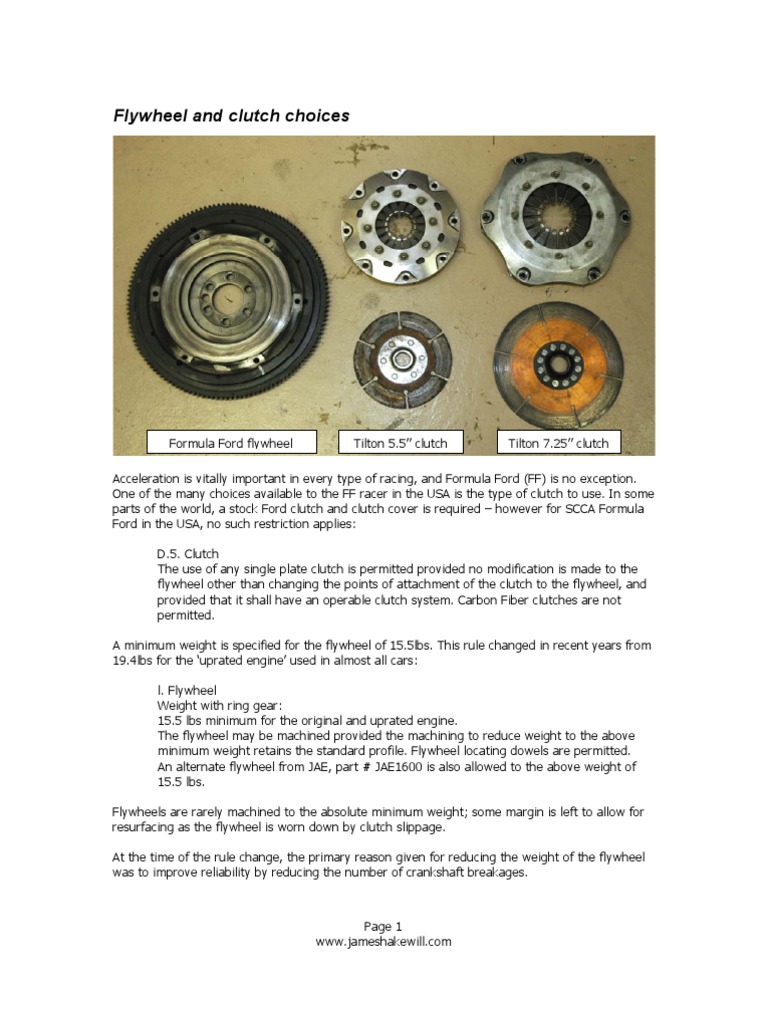 Clutch Size | PDF | Torque | Power (Physics)