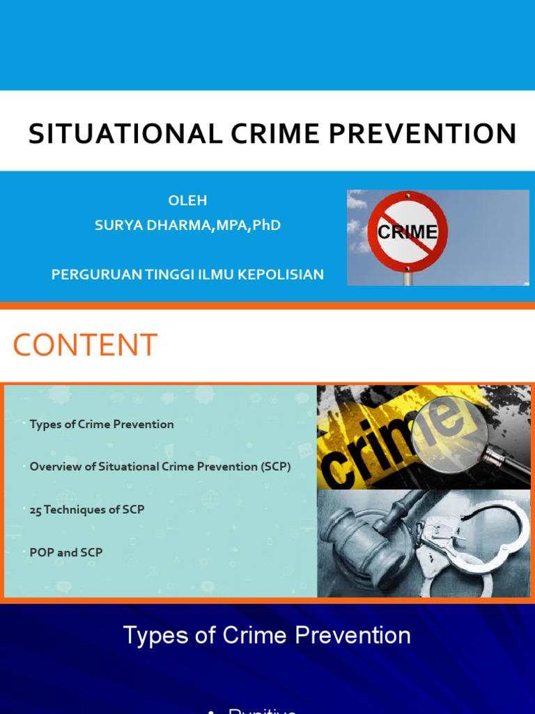 Situational Crime Prevention PPT 23 Citra | PDF | Crime Prevention | Police