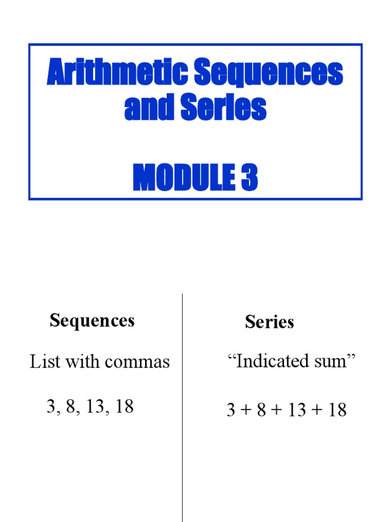 Arithmetic Sequence | PDF | Mathematical Objects | Calculus