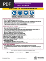 Forklift Operator Evaluation Form | PDF | Forklift | Battery (Electricity)