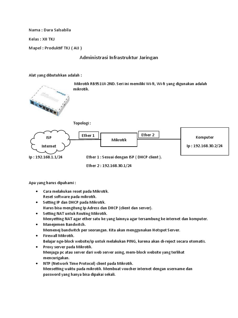Administrasi Infrastruktur Jaringan | PDF