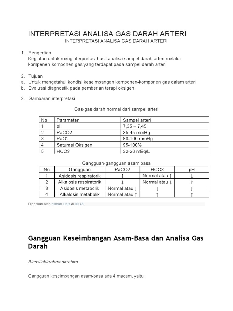 Interpretasi AGD | PDF
