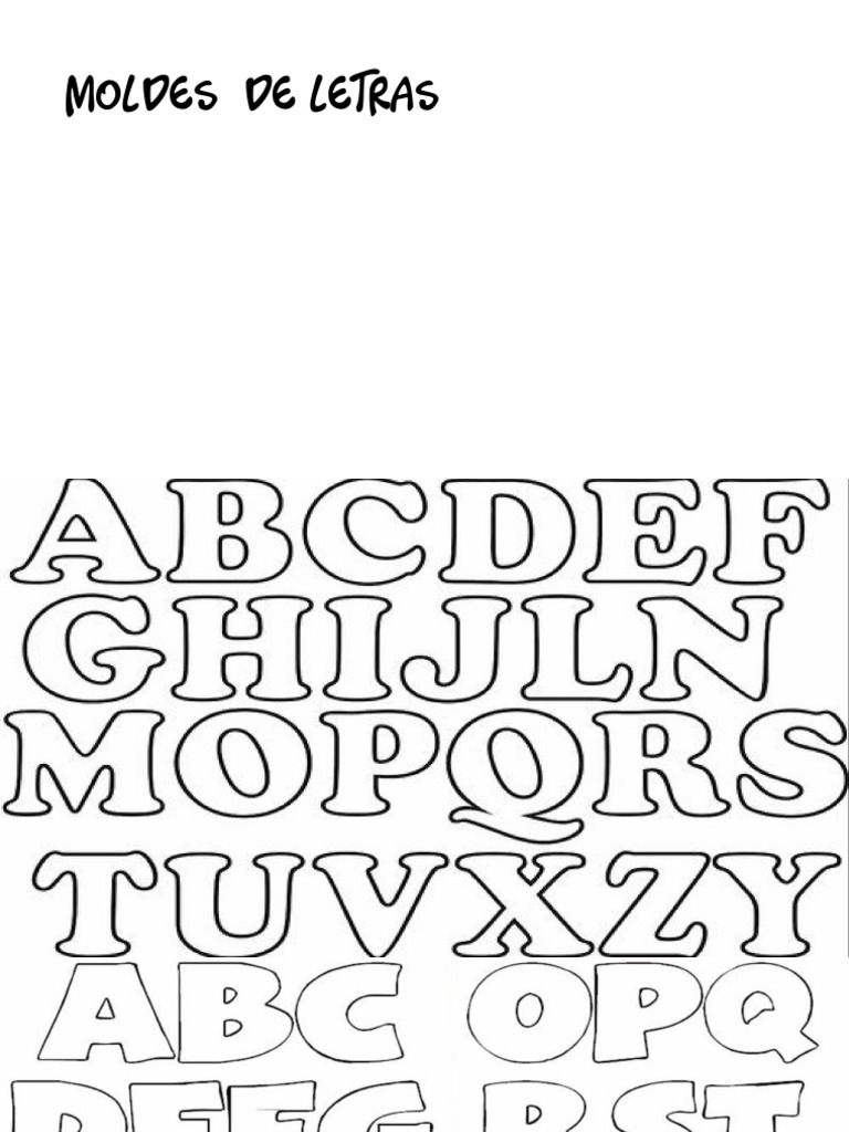 Moldes de Letras para Imprimir | PDF