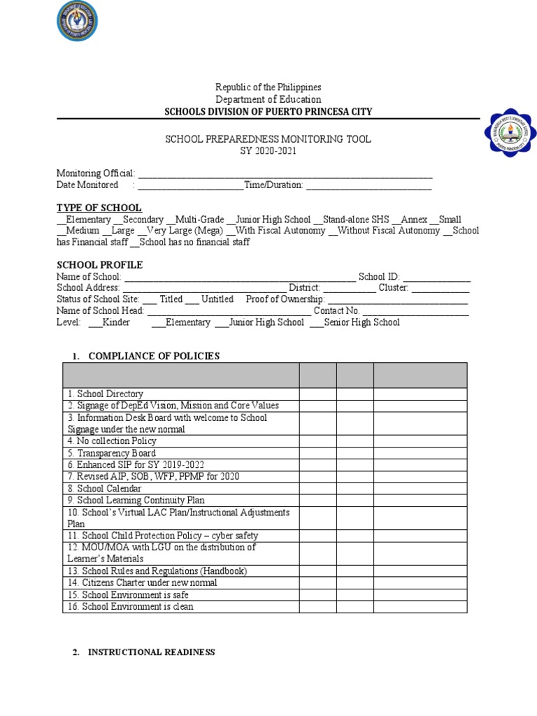 Department of Education: Schools Division of Puerto Princesa City | PDF ...