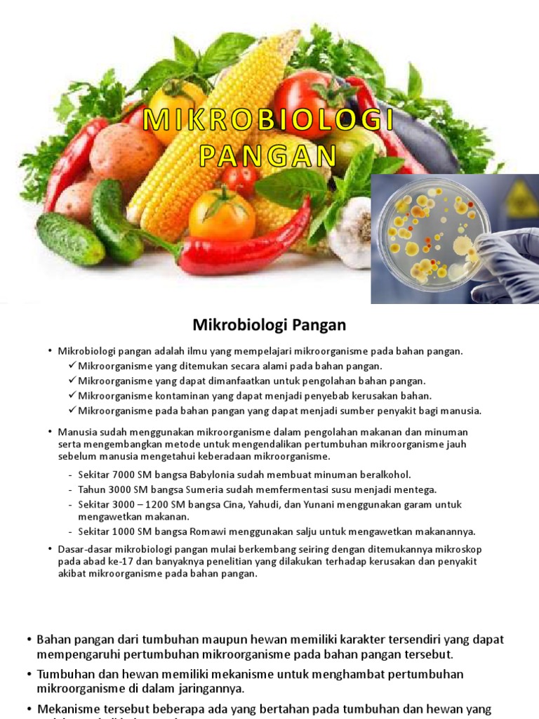 Mikrobiologi Pangan | PDF