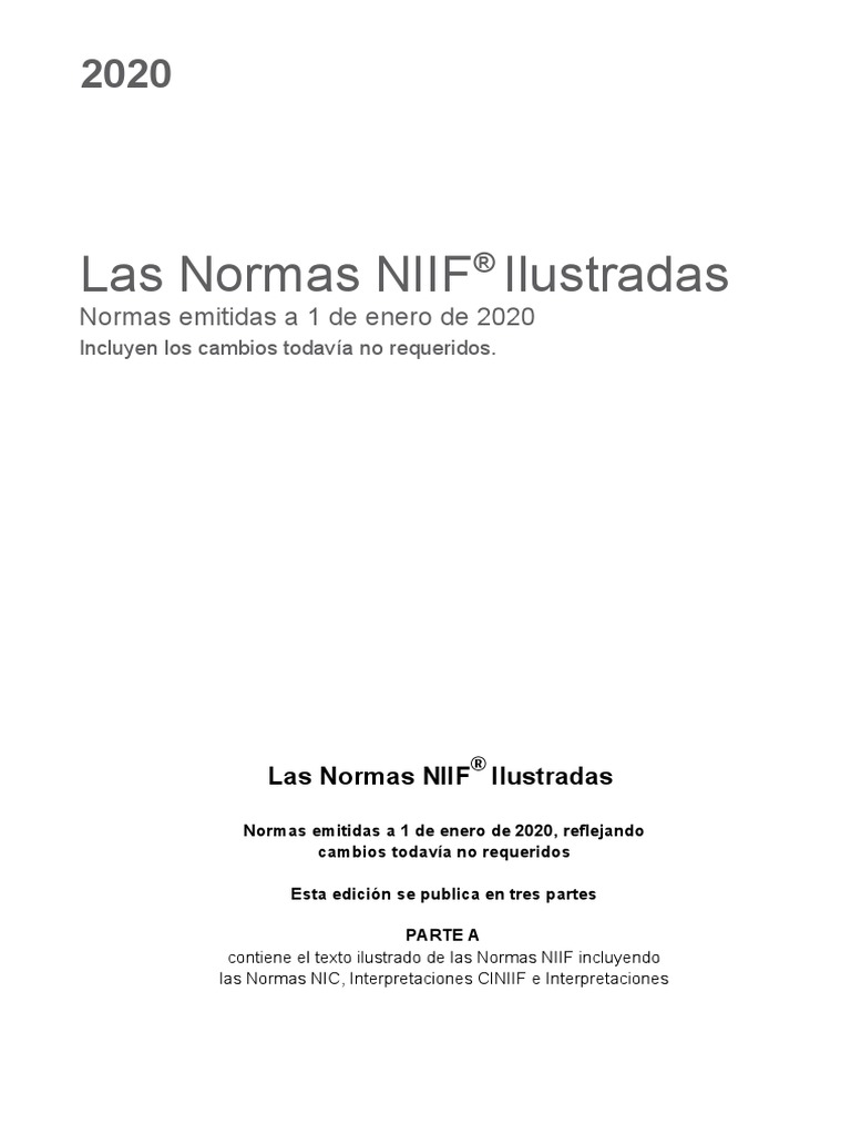 NIIF Completas 2020 Libro Rojo Parte A-2 | PDF | normas internacionales ...
