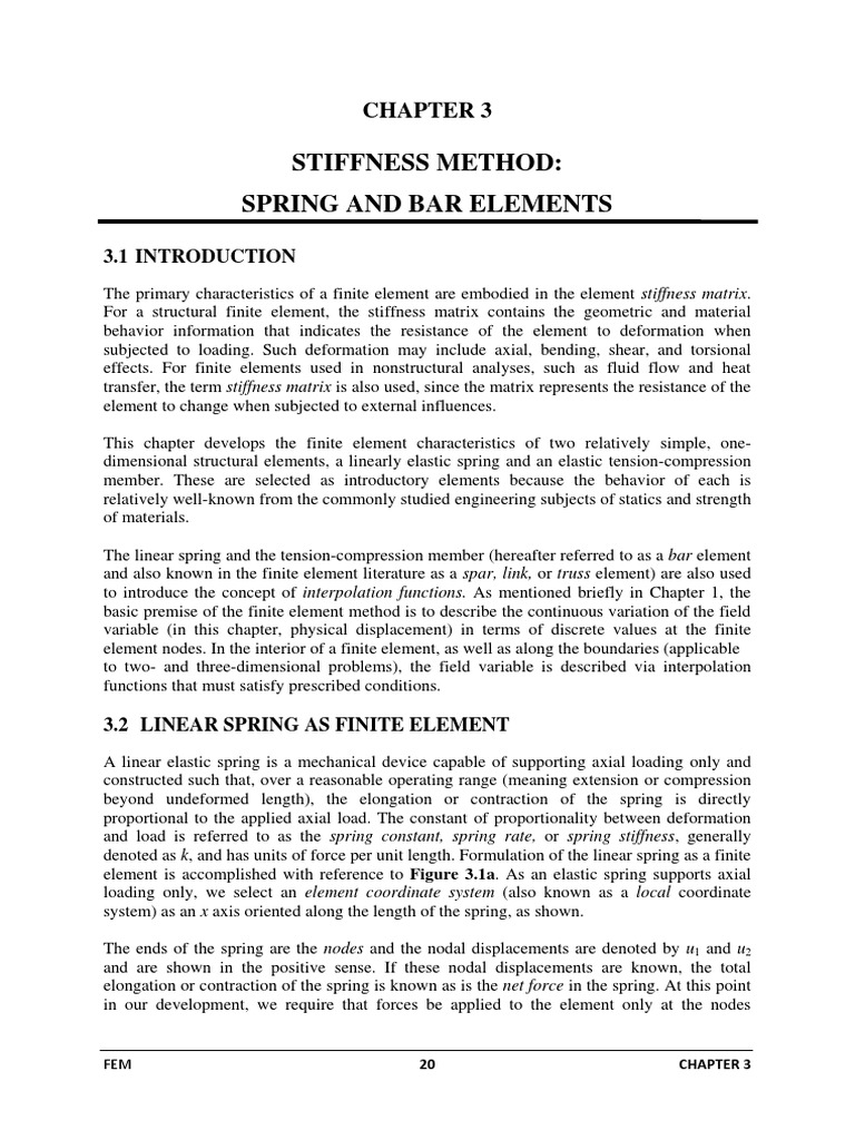 Chapter 3 | PDF | Finite Element Method | Matrix (Mathematics)