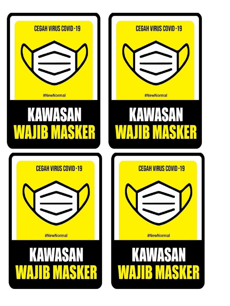 Sticker Kawasan Wajib Masker | PDF