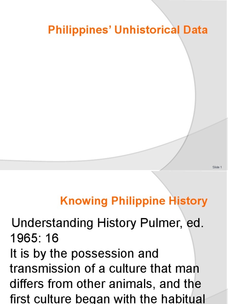 Philippines' Unhistorical Data | PDF | Philippines