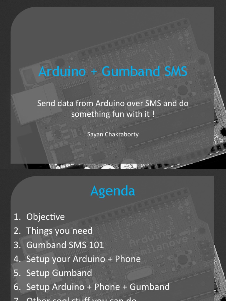 Arduino + Gumband SMS: Send Data From Arduino Over SMS and Do Something ...