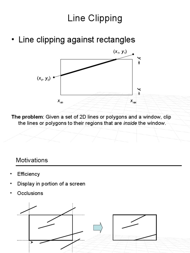 Line Clipping Against Rectangles | PDF | Visual Cortex | Vertex (Geometry)