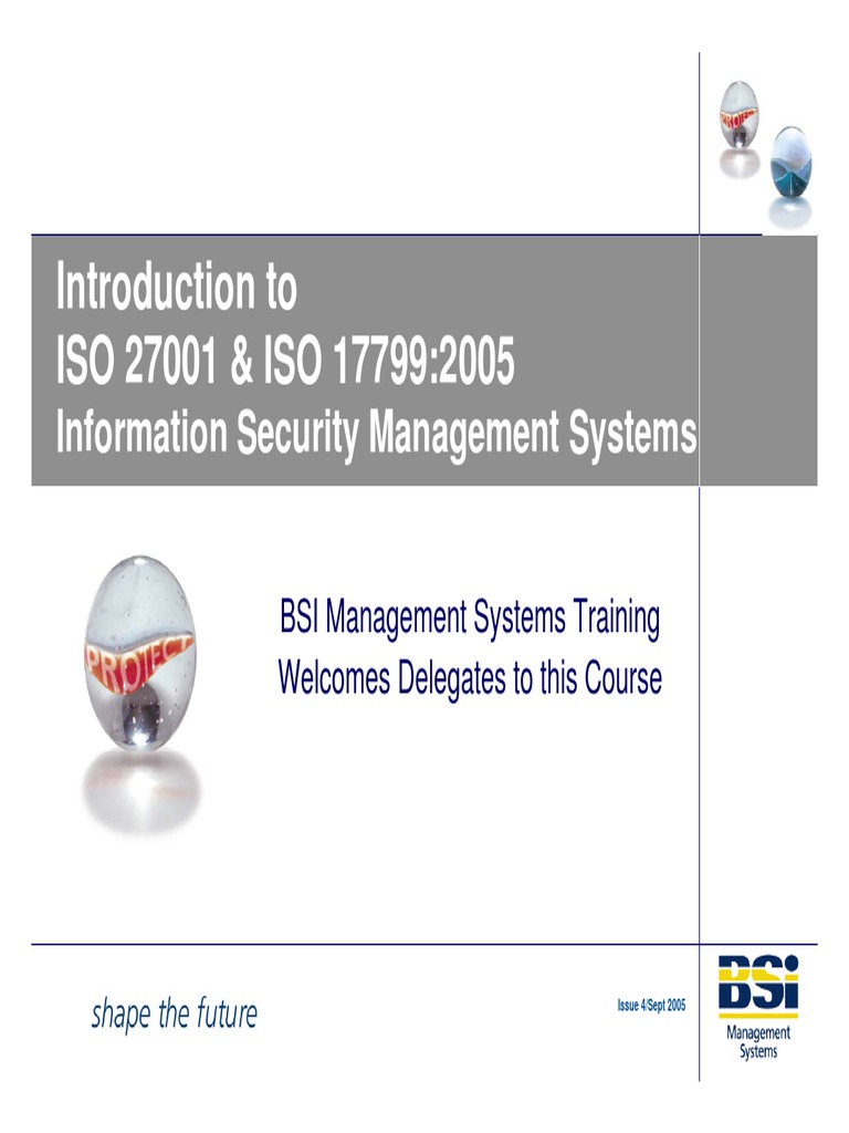ISO 27001 Introduction Course (05 IT01) | PDF | Information Security | Risk