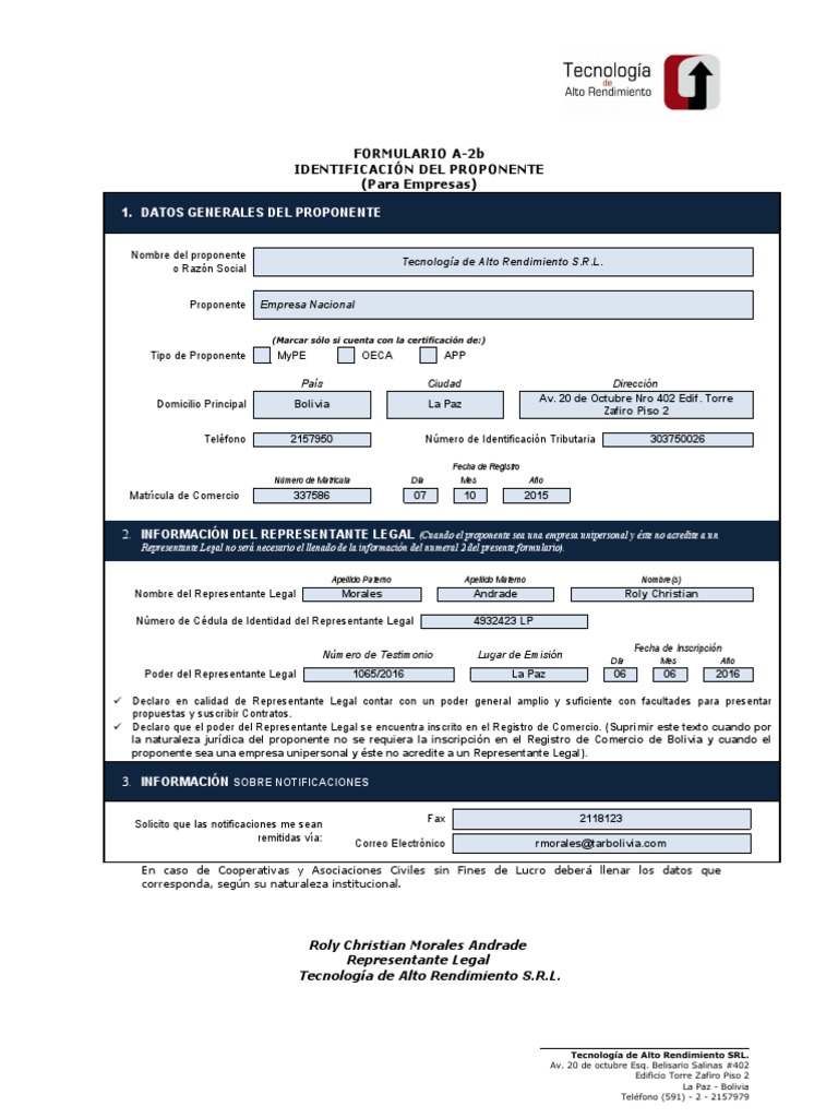 Formulario A-2b | PDF | Business | Science