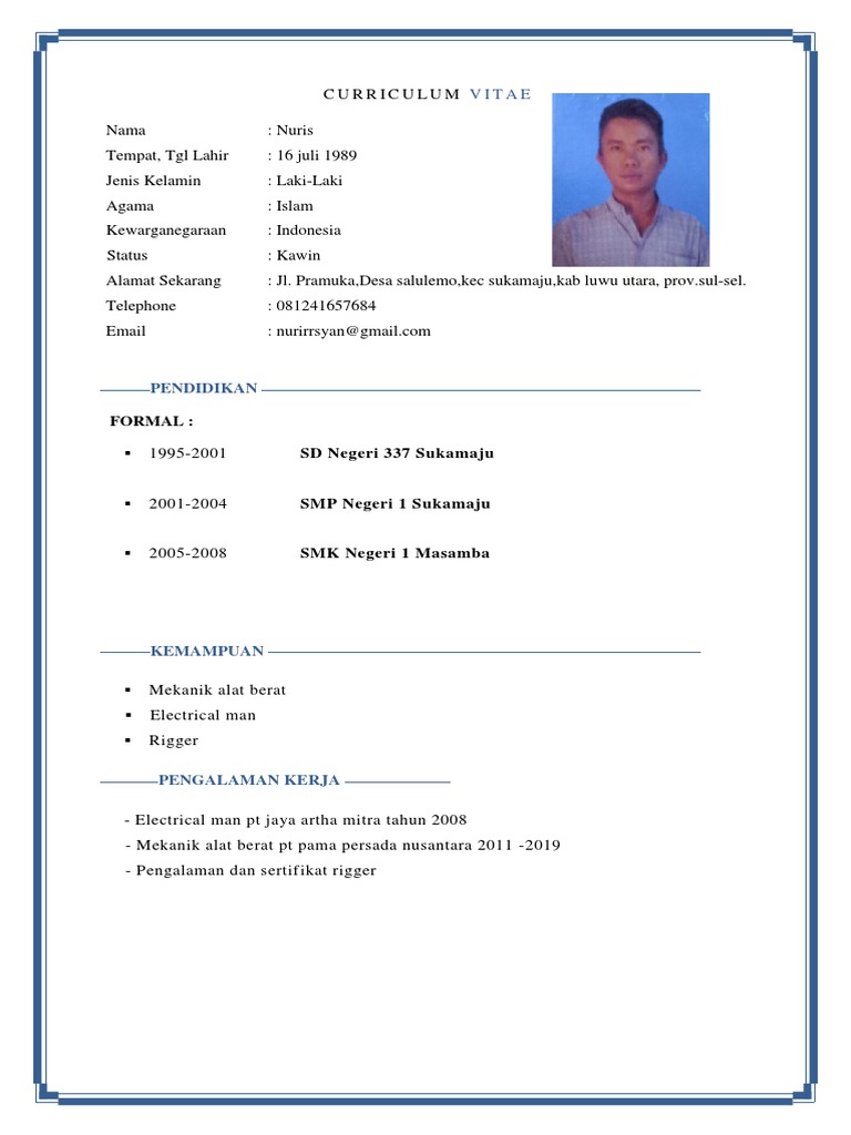 Daftar CV Terbaru | PDF