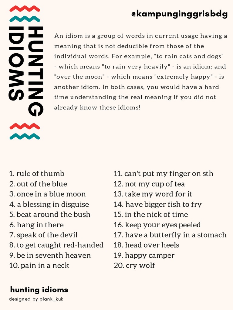 Hunting Idioms | PDF