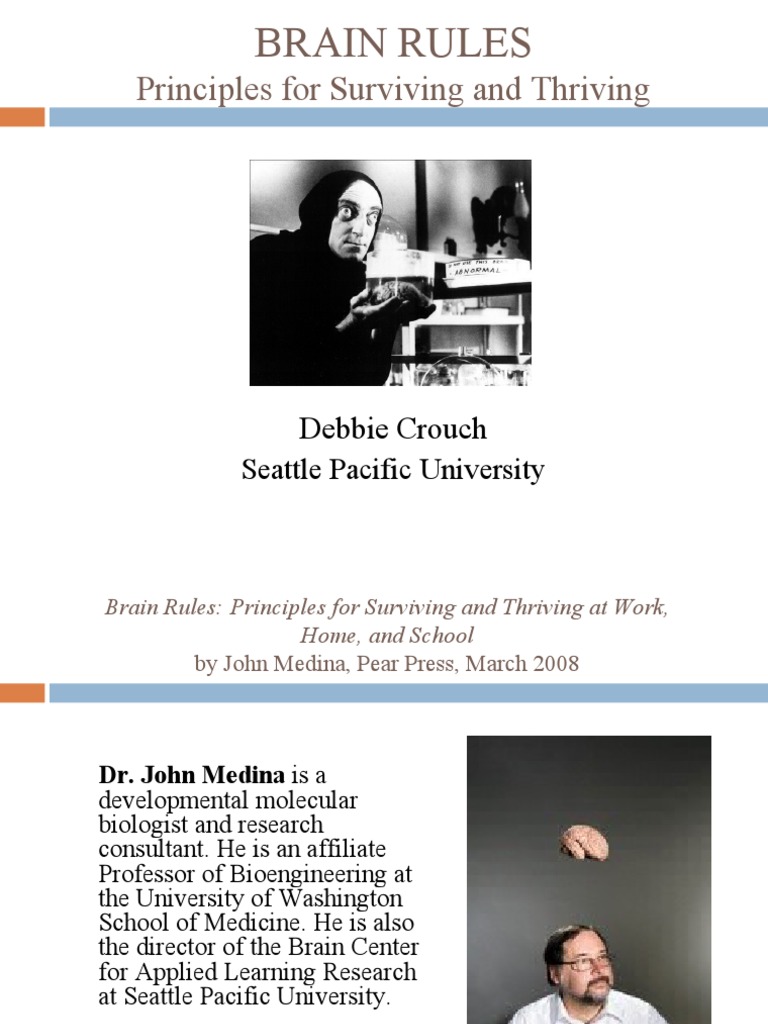 Brain Rules: Principles For Surviving and Thriving | PDF | Stress ...