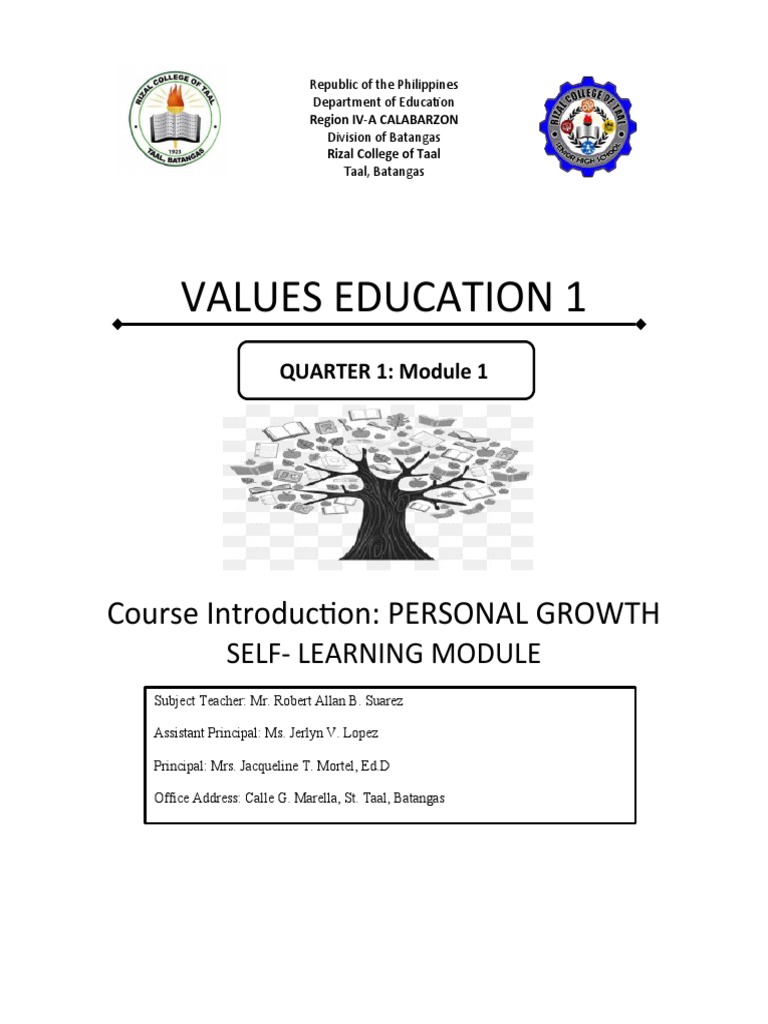 Q1-Lesson-1 Values Education G11 | PDF | Identity (Social Science) | God