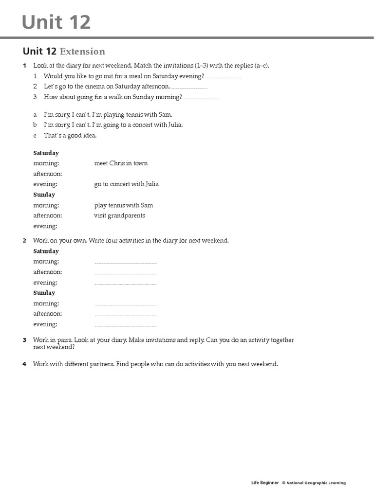 3.extension. Mas Ejercicios de Practica. Unidad 3 | PDF | Language Arts ...