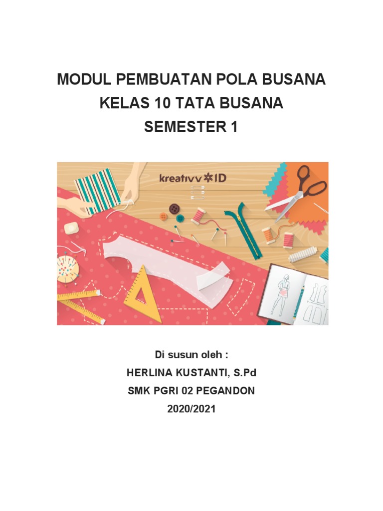 Modul Pembuatan Pola Busana 10 | PDF