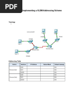 11.10.1 Packet Tracer - Design and Implement A VLSM Addressing Scheme - ILM | PDF | Ip Address ...