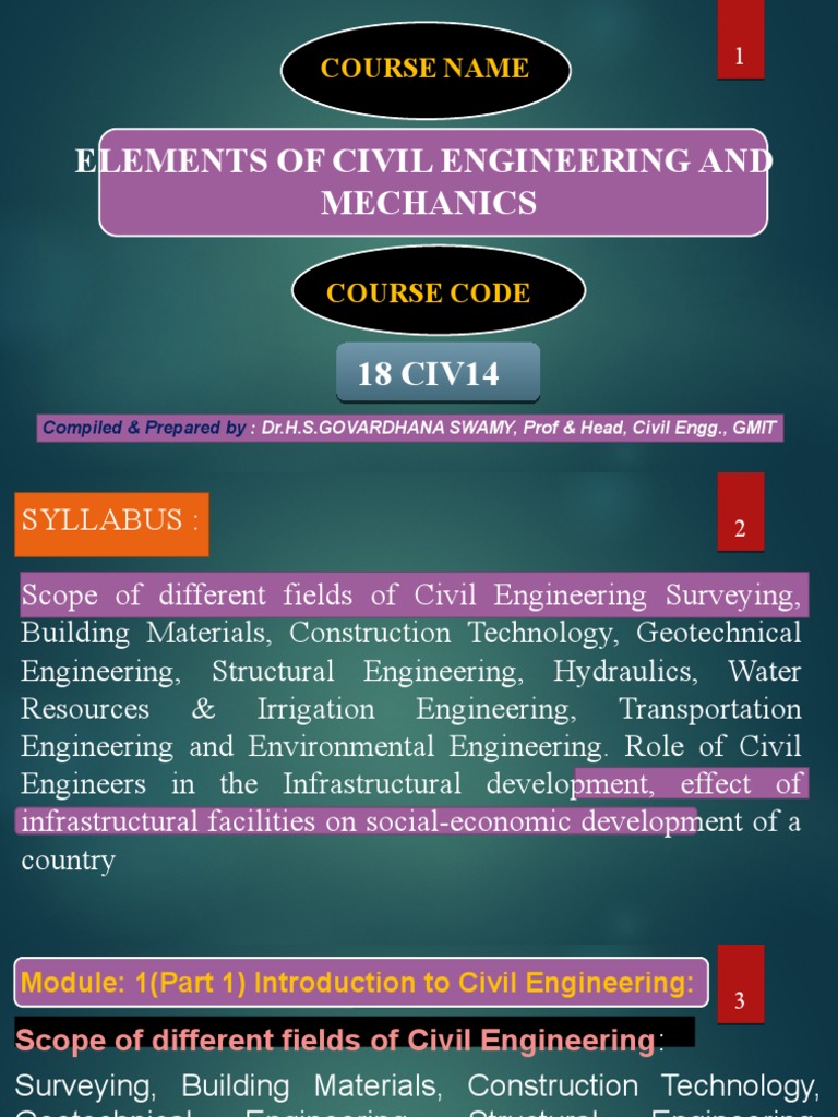 Introduction To Civil Engineering | PDF | Civil Engineering | Surveying