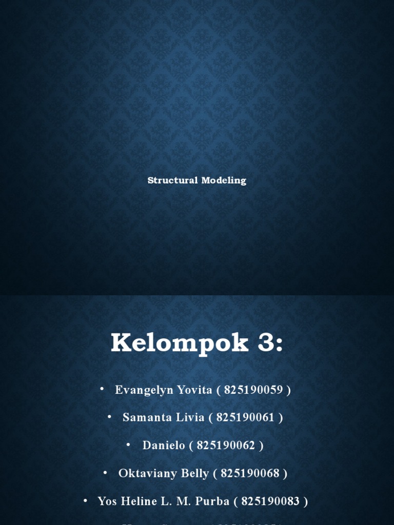 Structural Modeling Pdf