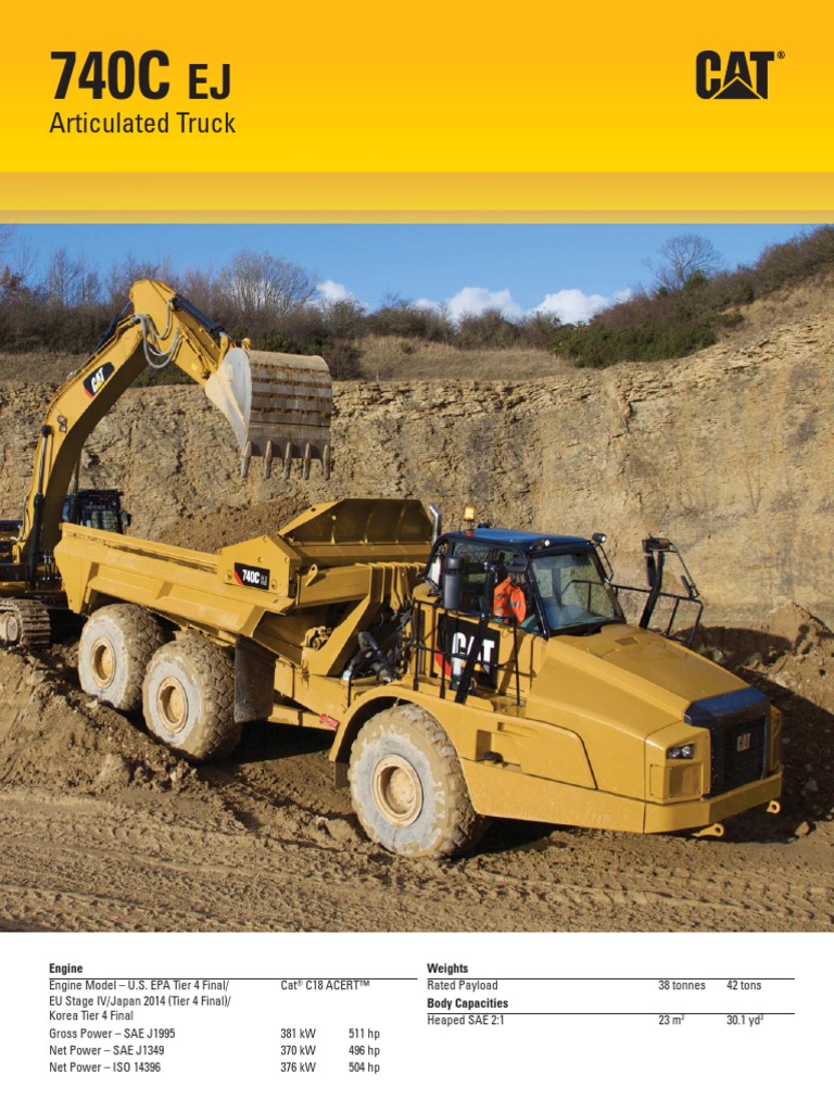 Cat 740C Ej | Download Free PDF | Automatic Transmission | Horsepower