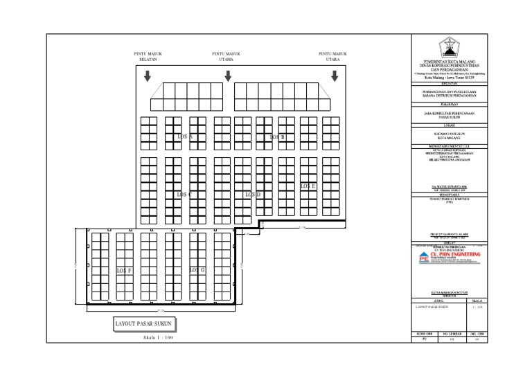 Gambar Kerja Pasar 2 | PDF