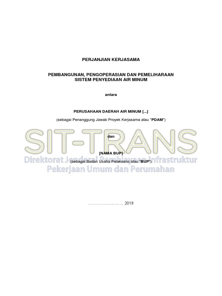 SPAM - Template Dokumen PKS | PDF