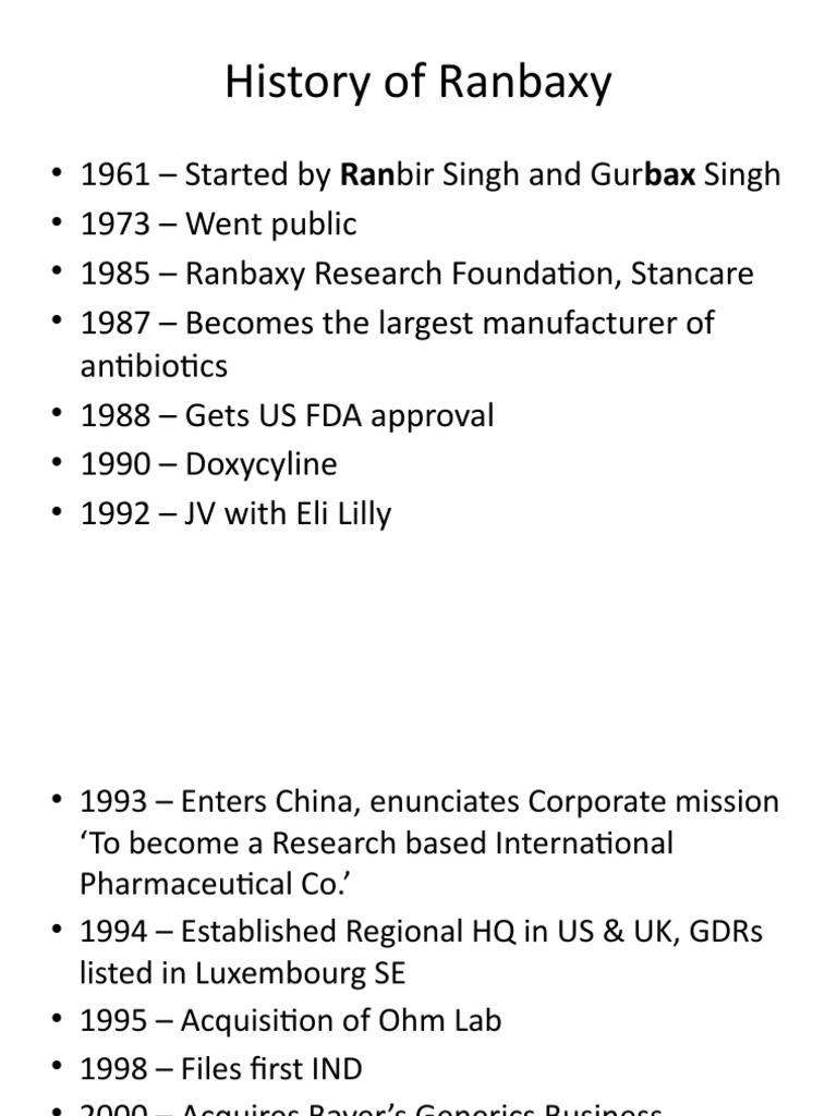 Ranbaxy | PDF