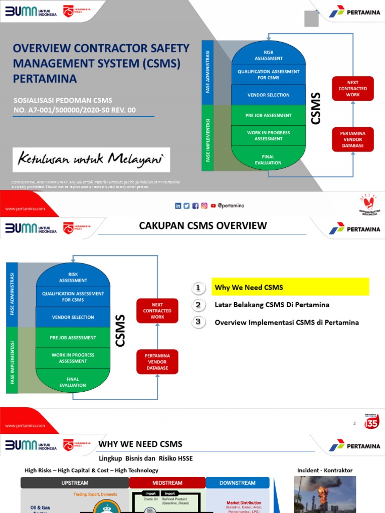 Overview of Pertamina's CSMS Implementation | PDF | Liquefied Natural ...