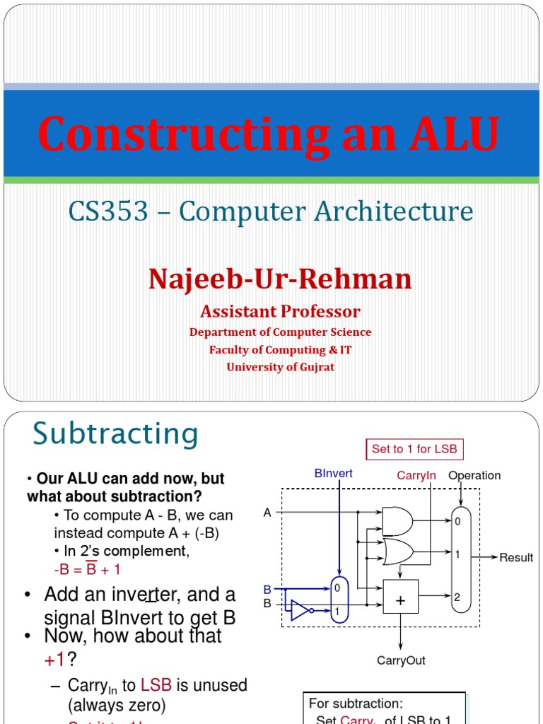 08 CA (Constructing+an+ALU) | PDF | Digital Electronics | Computer ...