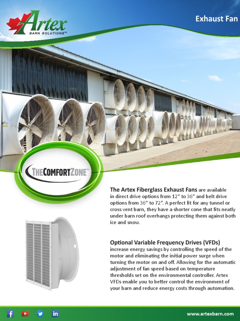 Exhaust Fan: The Artex Fiberglass Exhaust Fans | PDF | Belt (Mechanical ...
