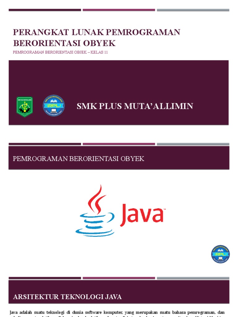 Java untuk Siswa SMK Kelas 11 | PDF | Seni | Komputer