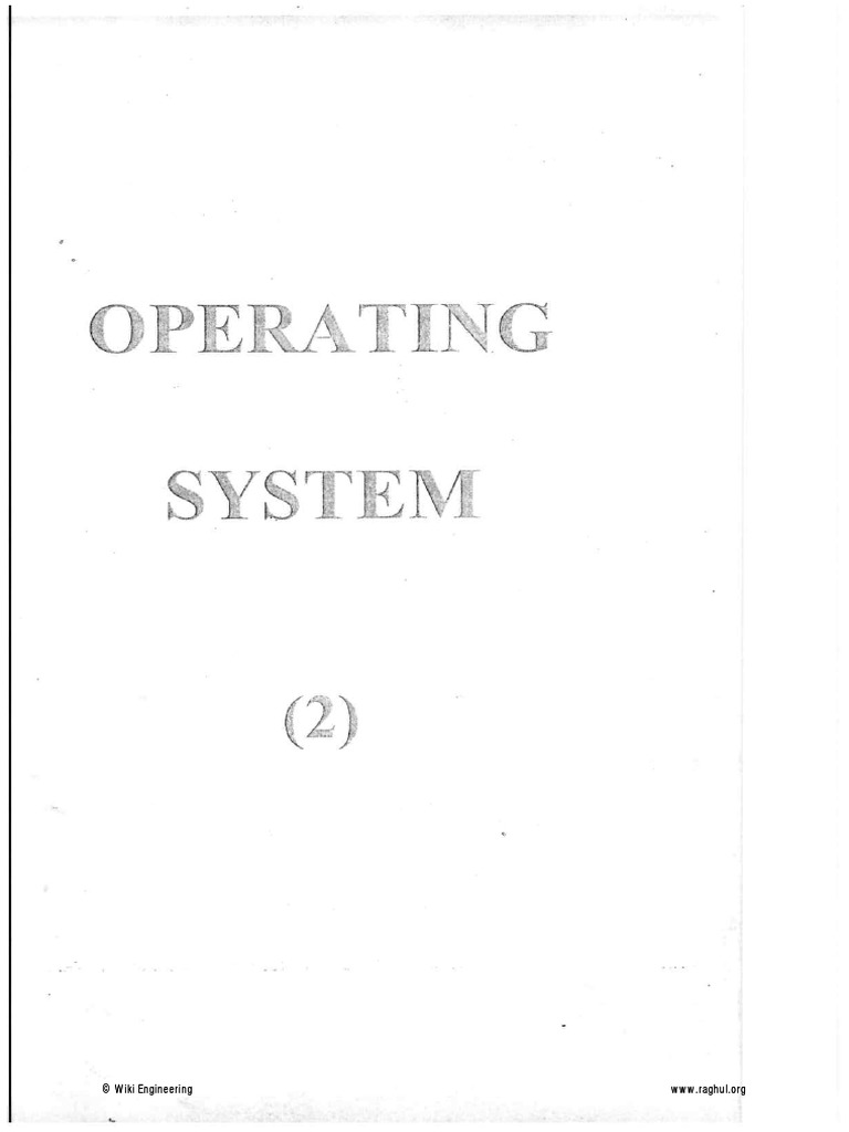 Operating System-CS-IT | PDF
