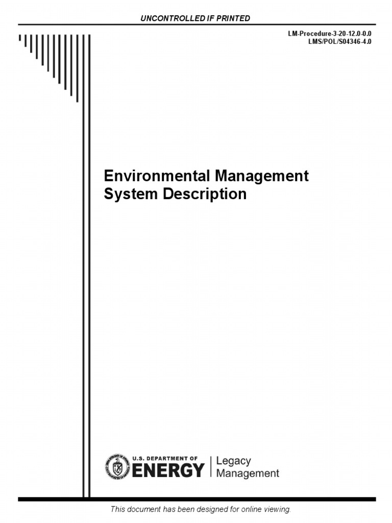 Environmental Management System Overview | PDF | Environmental Resource ...