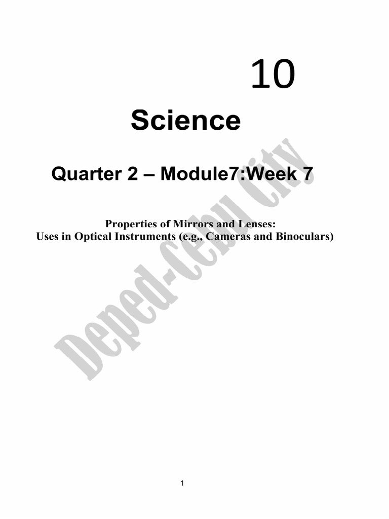 G10science Q2 Module 7 .Week7 | PDF