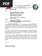 Letter of Intent Eagles Club | PDF