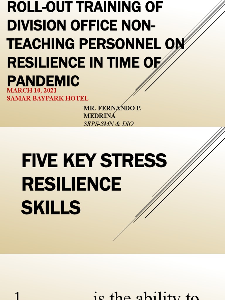 SESSION 3 Resiliency Training Presentation | PDF | Psychological ...