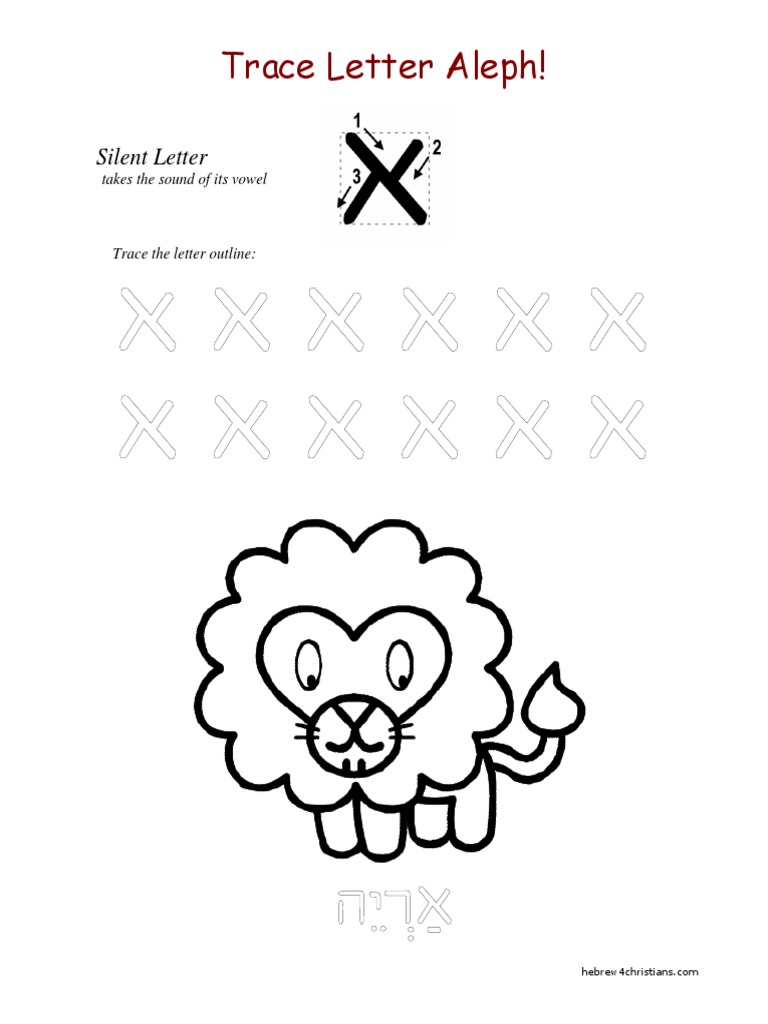 Trace Letter Aleph | PDF