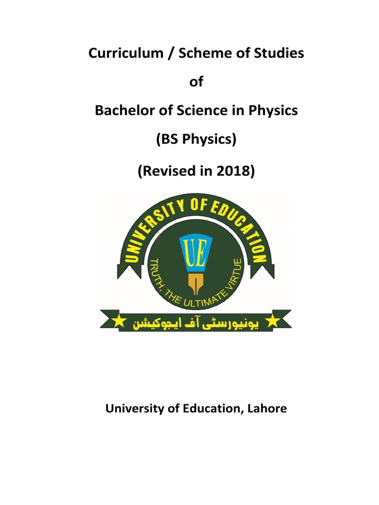 BS Physics 2018 | PDF | Derivative | Chemical Equilibrium