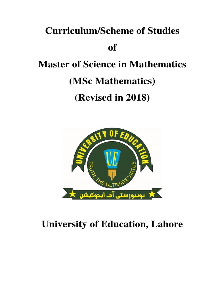 MSC Mathematics 2018 | PDF | Curvature | Group (Mathematics)