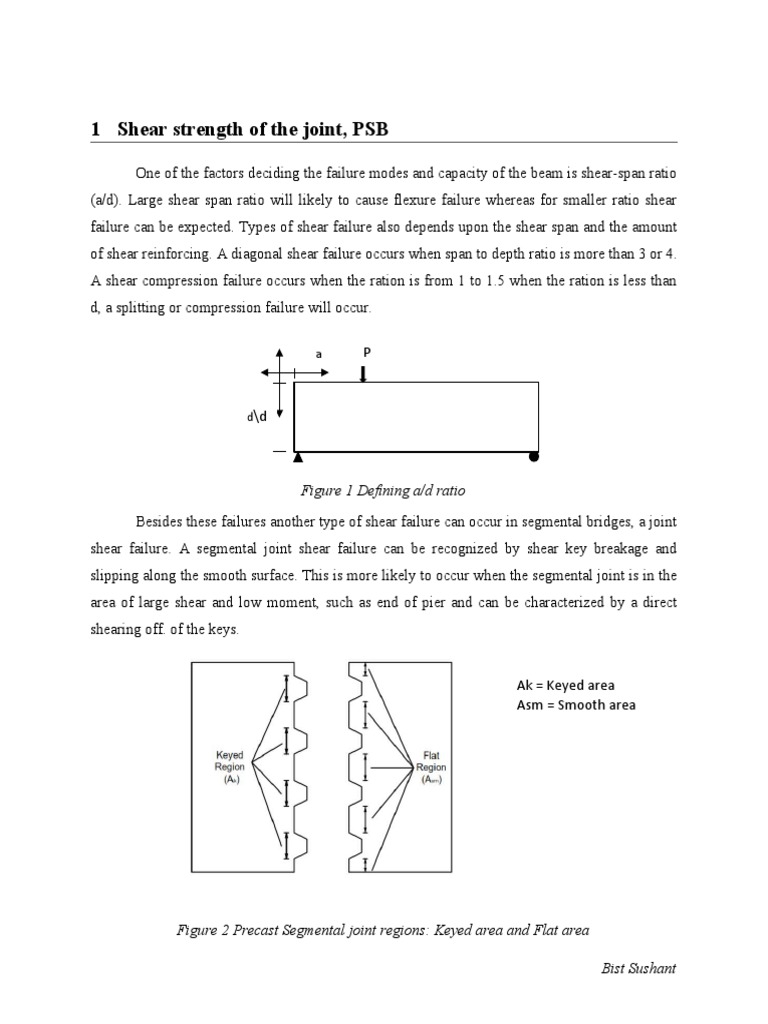 Shear Between Segmental Box Girder | PDF | Stress (Mechanics) | Area