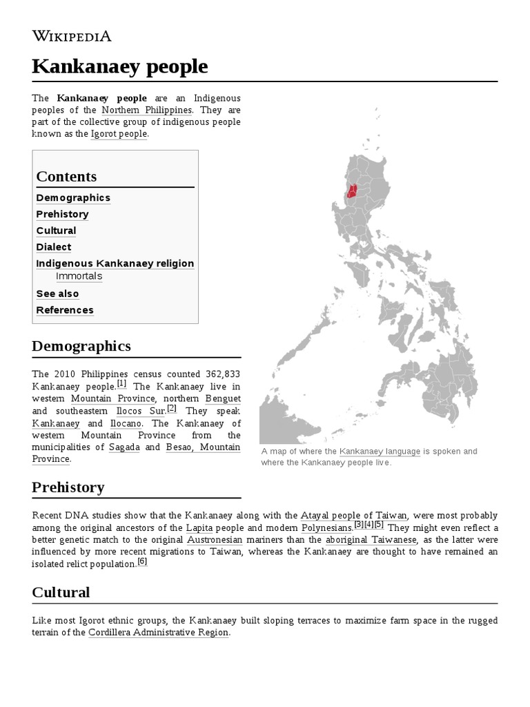 Kankanaey People | PDF | Luzon | Ethnic Groups