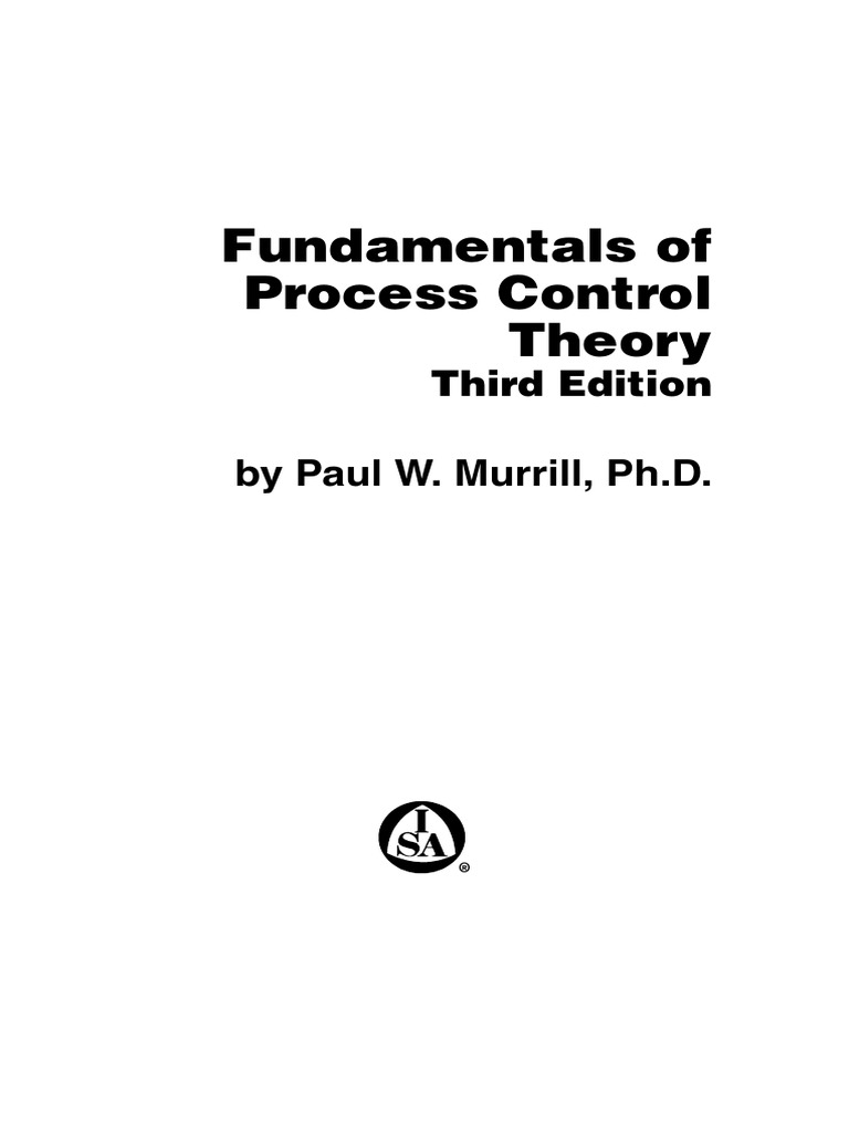 Fundamentals of Process Control Theory ThirdEd - Murrill - TOC | PDF ...