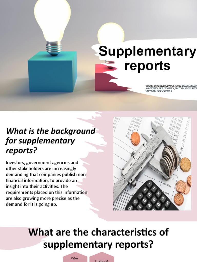 Supplementary Reports: Tudor Ecaterina, David Mrva | PDF | Economy And ...