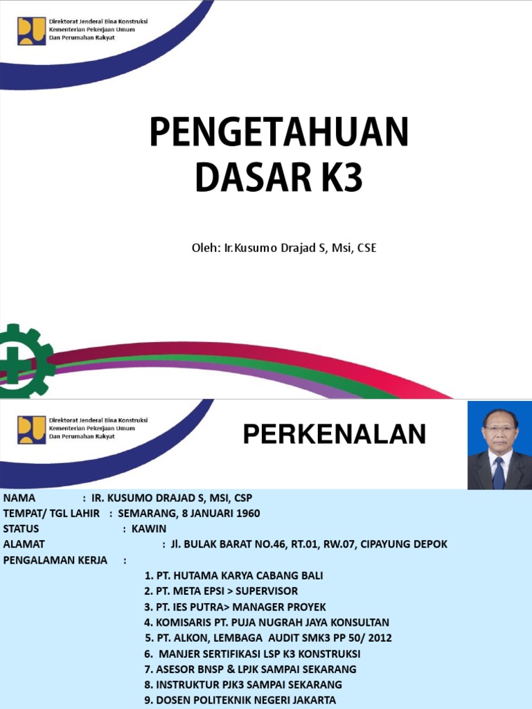 Pengetahuan Dasar K3-1 | PDF