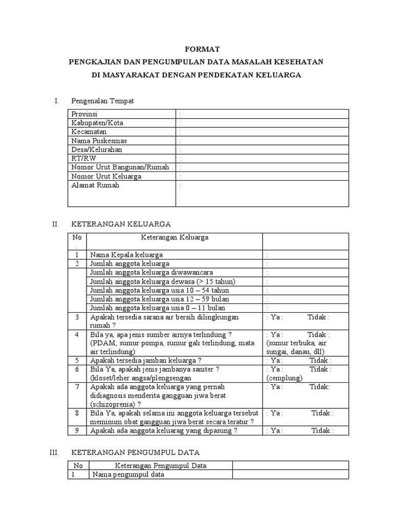 Format Keluarga Sehat Pdf