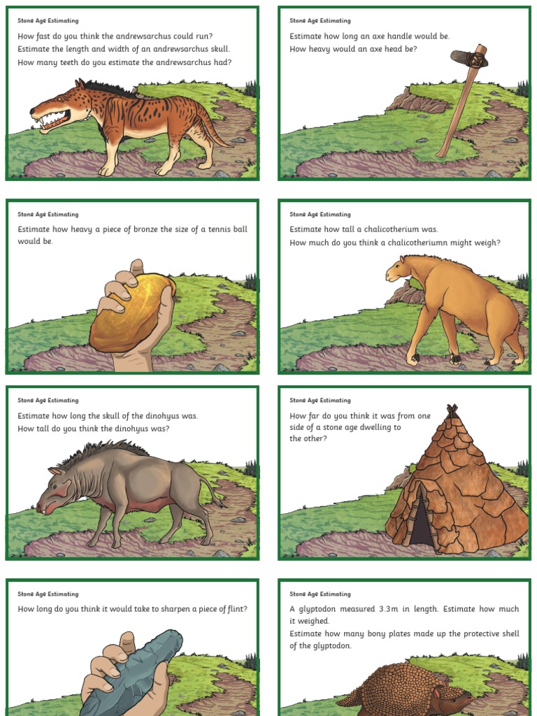 Stone Age Estimation Cards | PDF | Stone Age | Nature