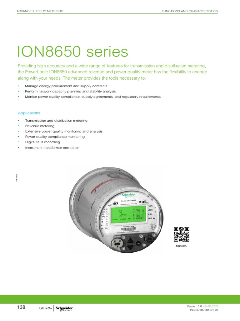 Datasheet Ion 8650 | PDF | Ac Power | International Electrotechnical ...